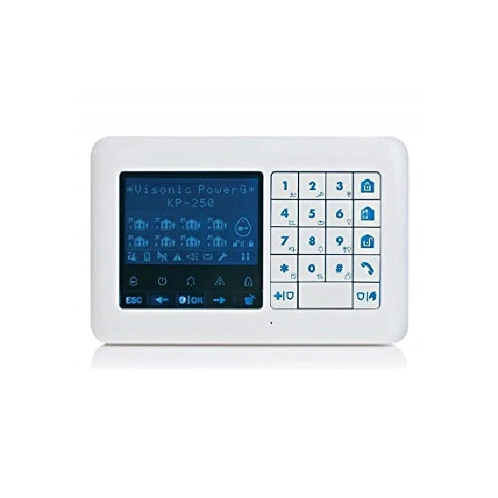 Visonic PowerMaster LCD-Funk-Bedienteil KP-250 PG2 | PowerG – ATS Senoner